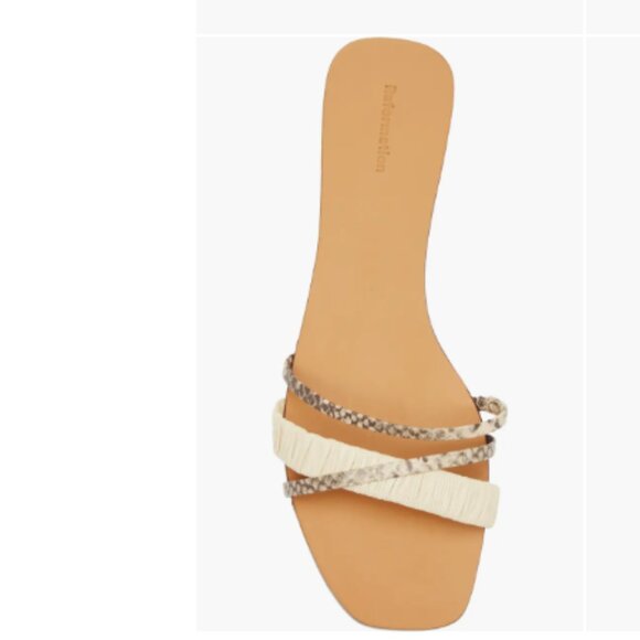 Reformation | Shoes | New Reformation Katina Strappy Flat Sandals 257 ...